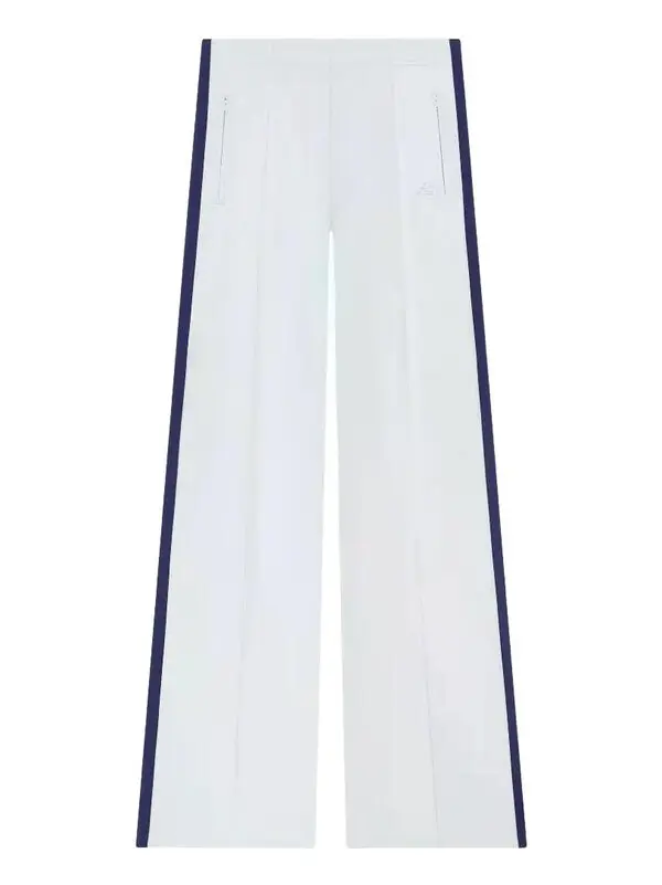 COURREGES Side-stripe Pressed-crease Track Pants - Blue