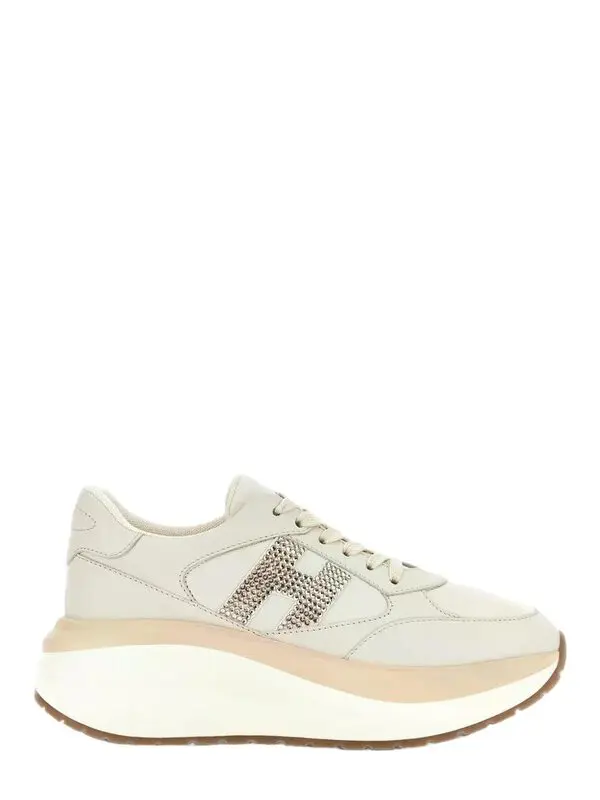 Hogan Maxi I Active Sneakers With Crystal Embellishment - Neutrals