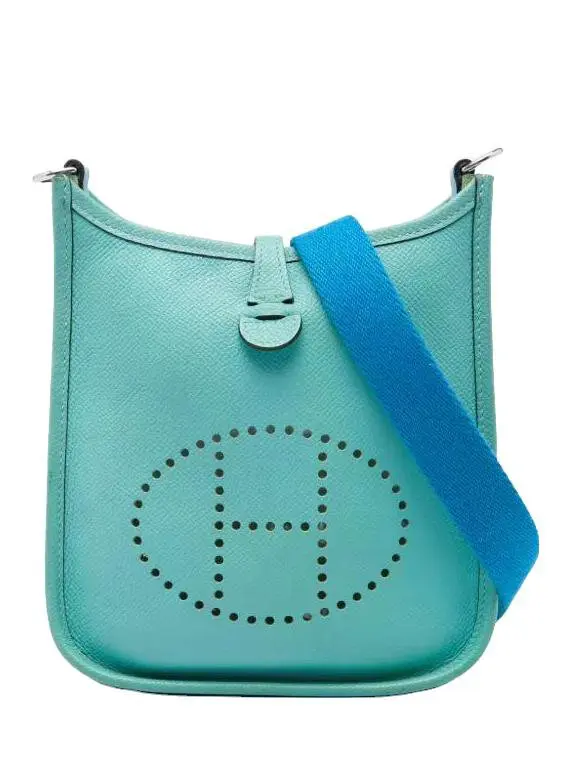 Hermès 2017 Epsom Evelyne I 16 Amazone Crossbody Bag - Blue