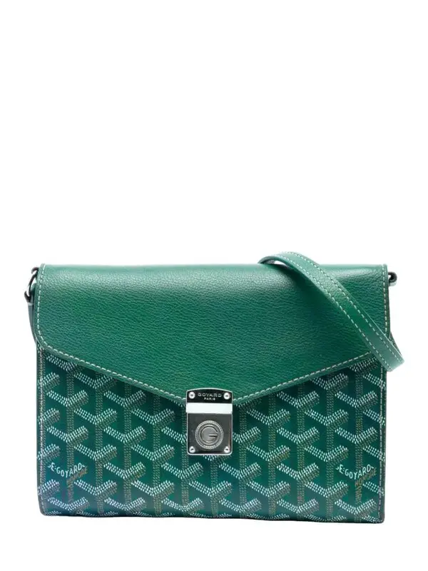 Goyard 2024 Goyardine Chypre Wallet Pouch Crossbody Bag - Green