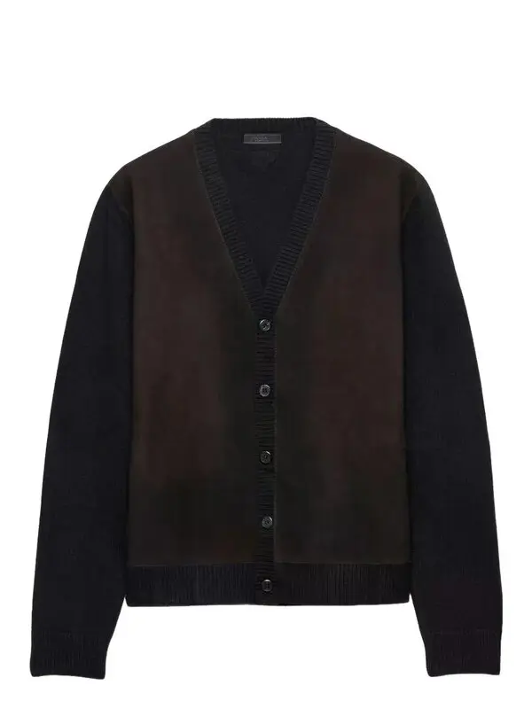 Prada Wool V-neck Cardigan - Black