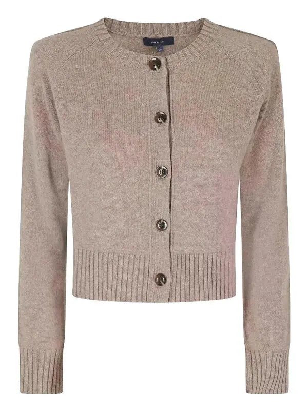 Soeur Virginia Round-neck Cardigan - Neutrals