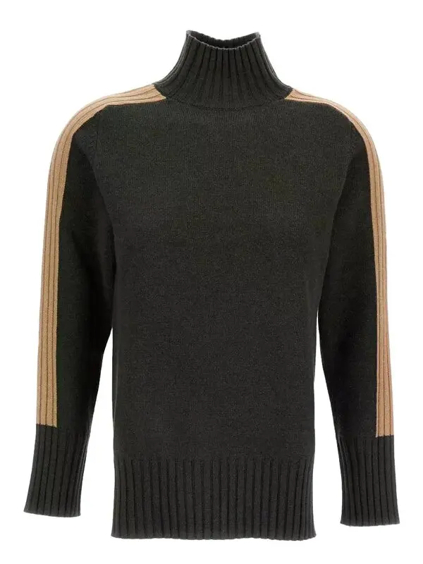 Lorena Antoniazzi Color-block High-neck Sweater - Green
