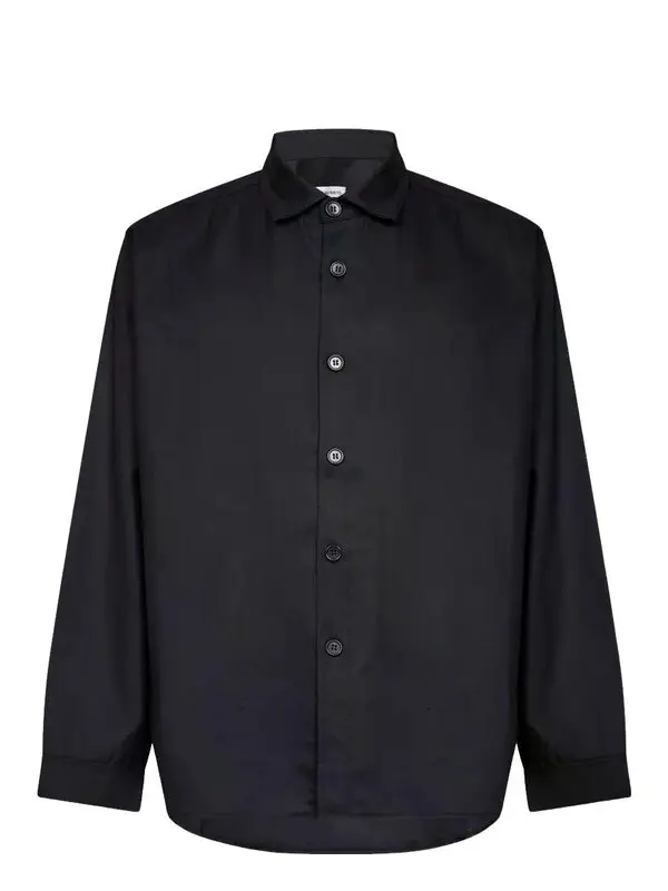 ROSE BURRITO Button-up Overshirt - Blue