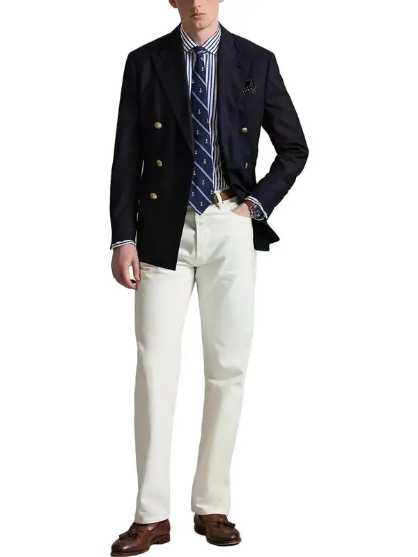 Polo Ralph Lauren Classic-fit Striped Poplin Shirt - Blue