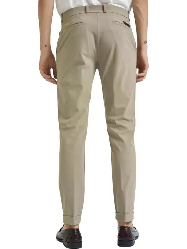 RRD Button-fastening Turn-up Trousers - Brown