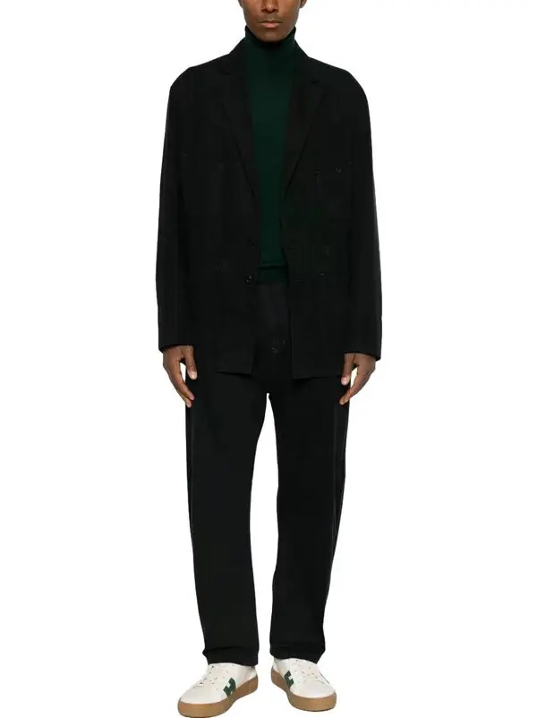 Tagliatore Long-sleeve Ribbed Turtleneck Sweater - Green