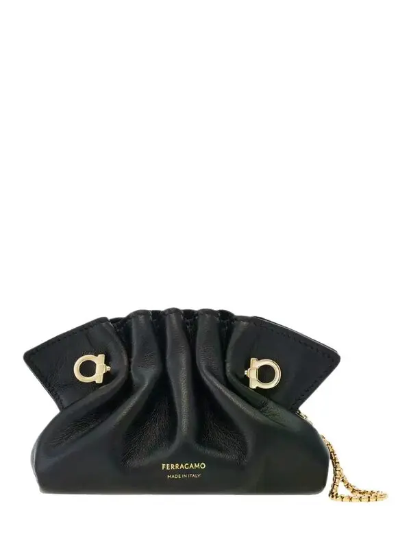 FERRAGAMO Mini Soft Bag - Black