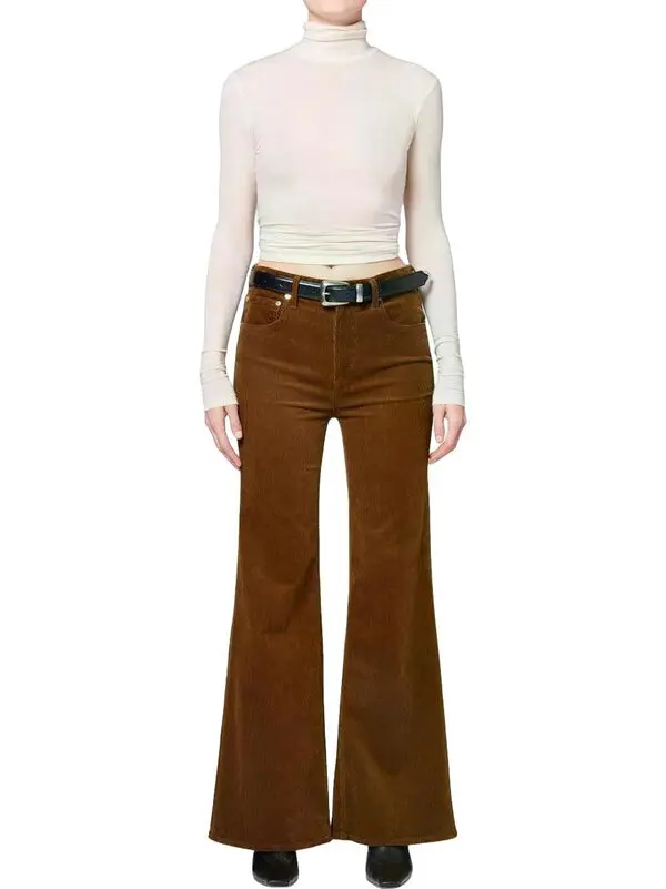 Citizens Of Humanity Kimberly 70s Flared Corduroy Trousers - Brown