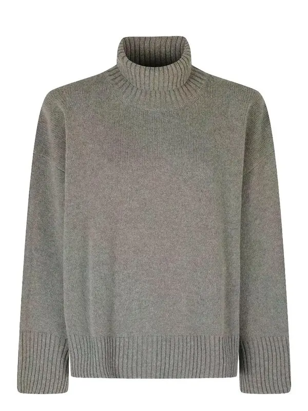 Soeur Roll-neck Long-sleeve Sweater - Grey