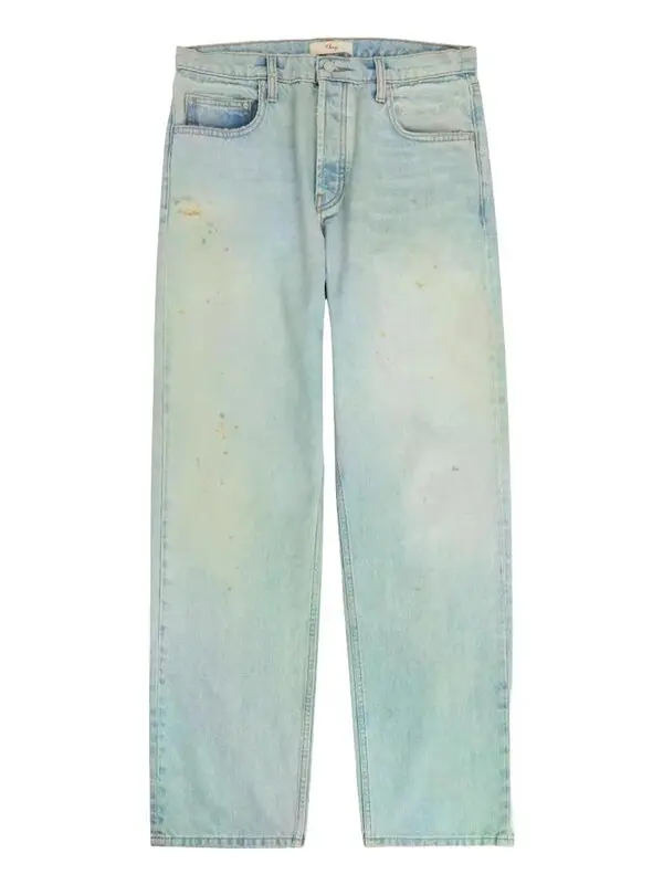 CHERRY LA Distressed Paint-splatter Jeans - Blue