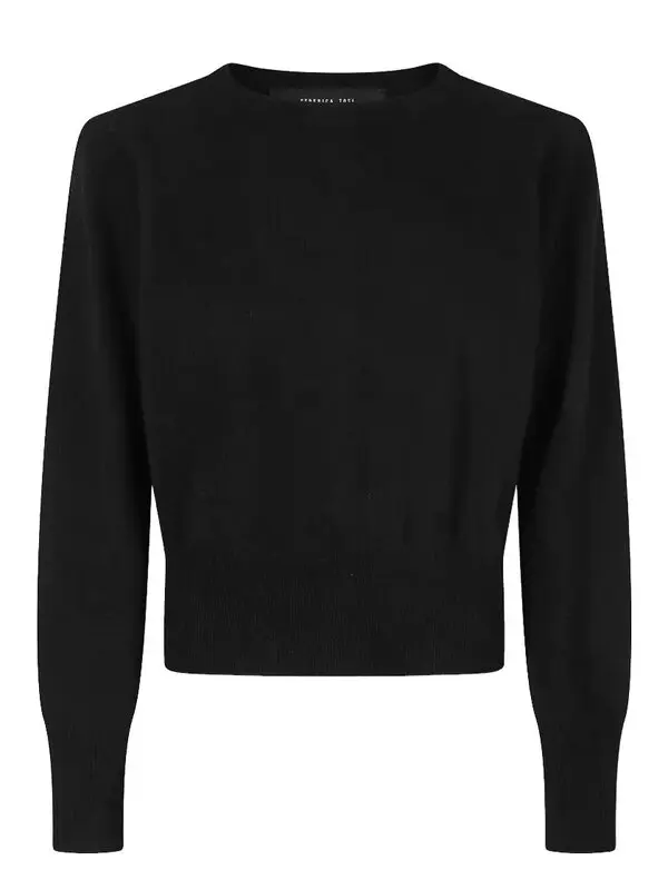 Federica Tosi Fine Knit Cut-out Detail Sweater - Black