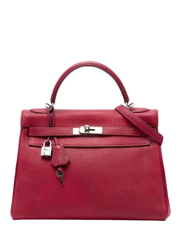 Hermès 2012 Togo Kelly Ii Retourne 32 Satchel - Red