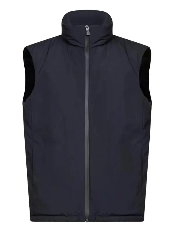 Herno Padded Stand-collar Gilet - Blue