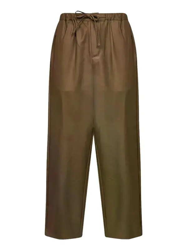 ROSE BURRITO Drawstring-fastening Elasticated-waistband Trousers - Brown