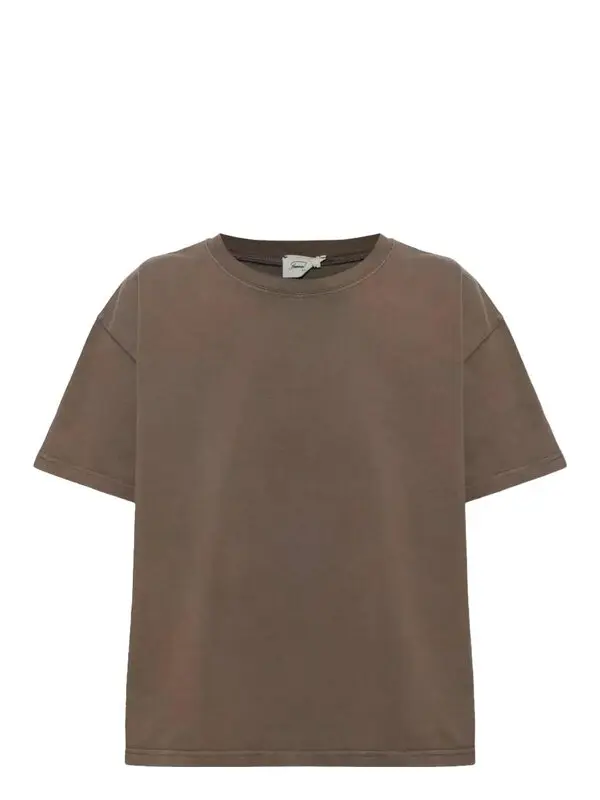 American Vintage Fizvalley Crew-neck T-shirt - Brown