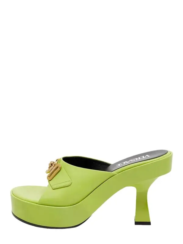 Versace Medusa Platform Sandals - Green