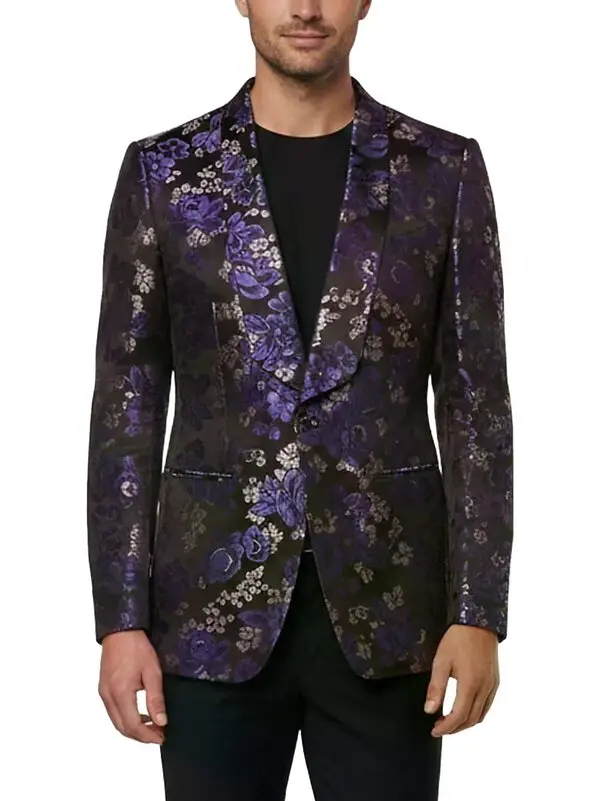 TOM FORD Floral Jacquard Blazer - Black