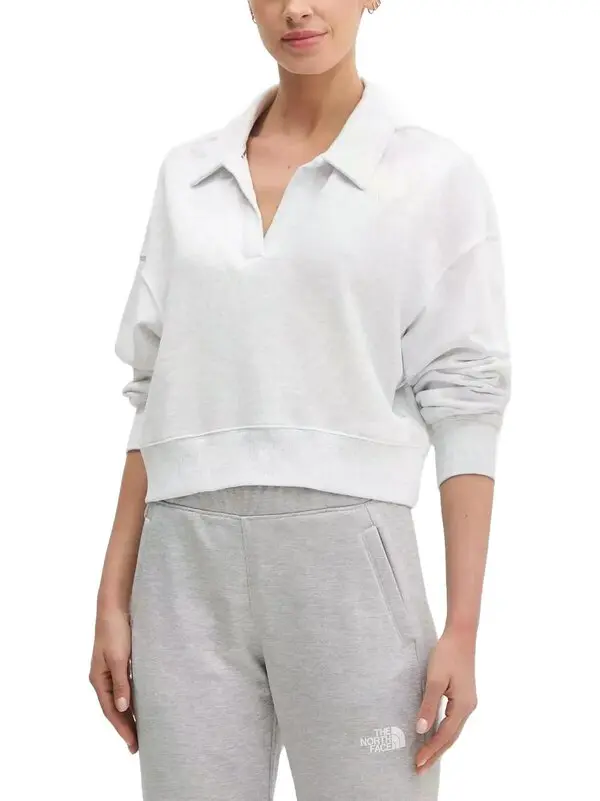 Dkny Logo-embroidered Dropped-shoulder Sweater - Grey