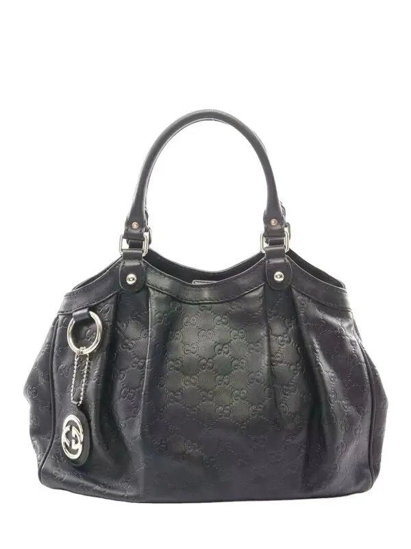 Gucci 2000-2015 Medium Guccissima Sukey Tote Bag - Black