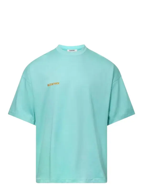 BLACKJACK Logo Embroidered Oversized T-shirt - Blue