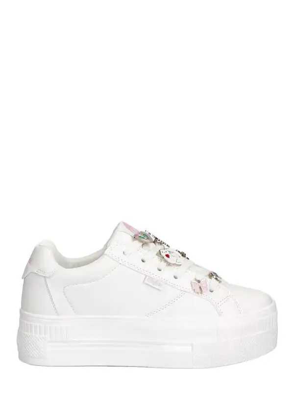 BUFFALO Charm-embellished Platform Sneakers - White