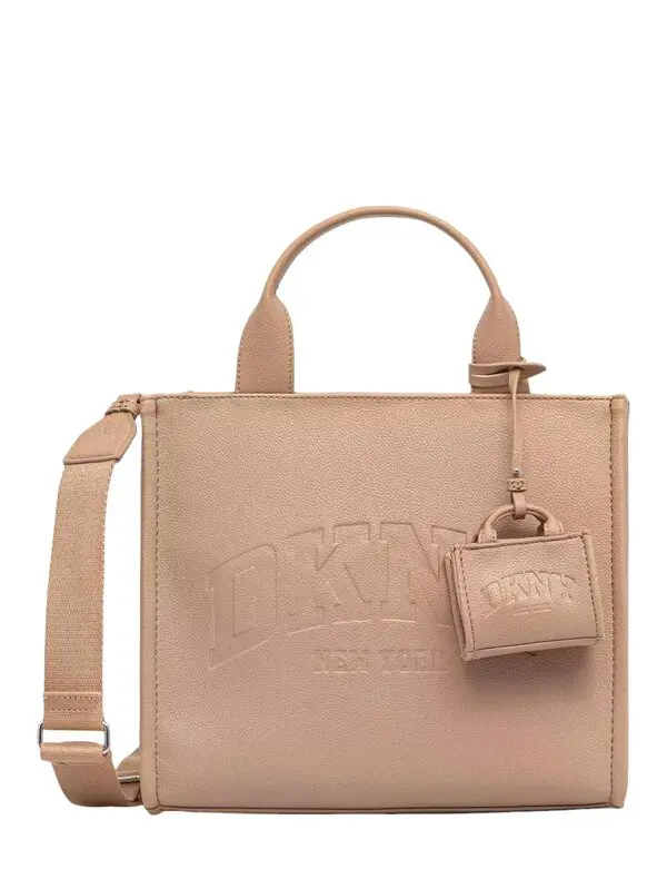 Dkny Logo Embossed Tote Bag - Neutrals