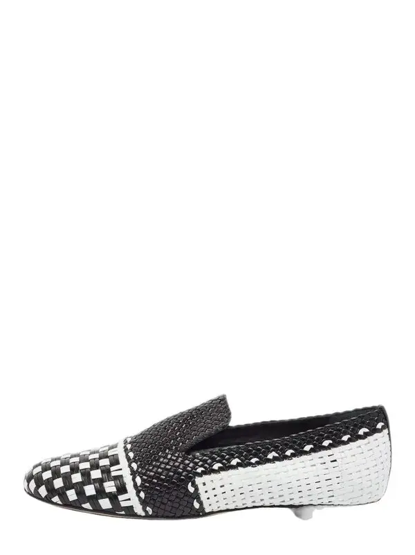 STUART WEITZMAN Woven Loafers - Black