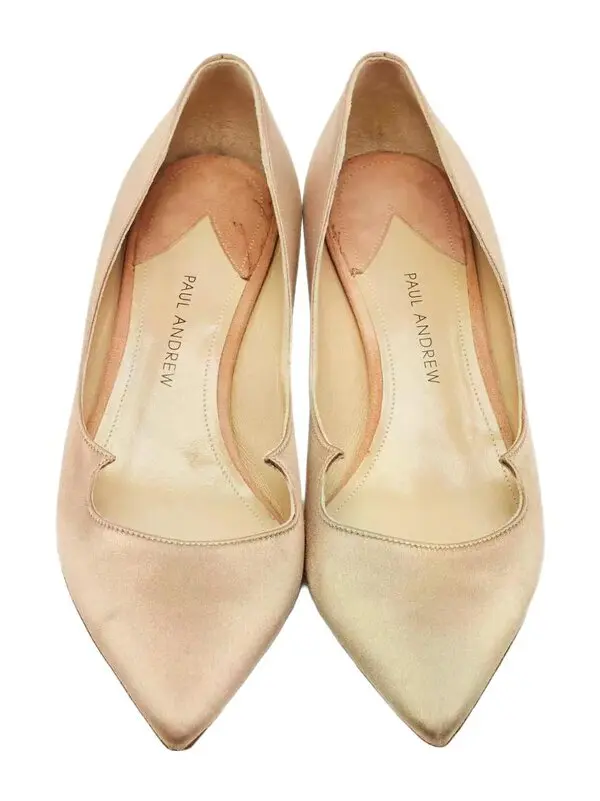 PAUL ANDREW Crystal-embellished Pumps - Neutrals