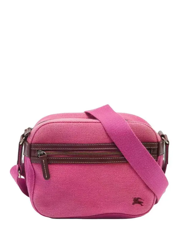 Burberry Blue Label Camera Bag With Embroidered Logo - Pink