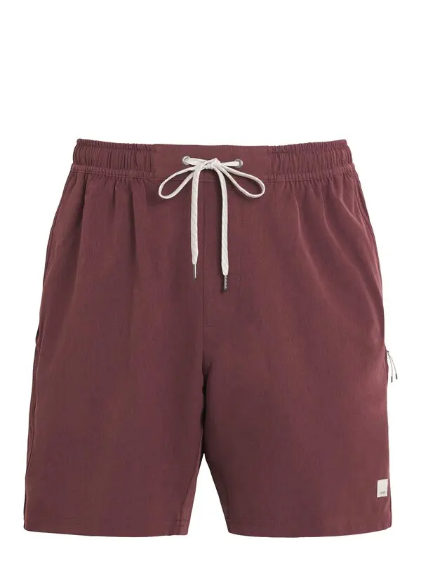 Vuori 7 Unlined Banks Session Shorts - Burgundy