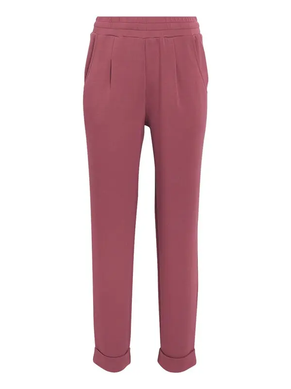 Varley Slim Cuff Sweatpants In Doublesoft Fabric - Pink