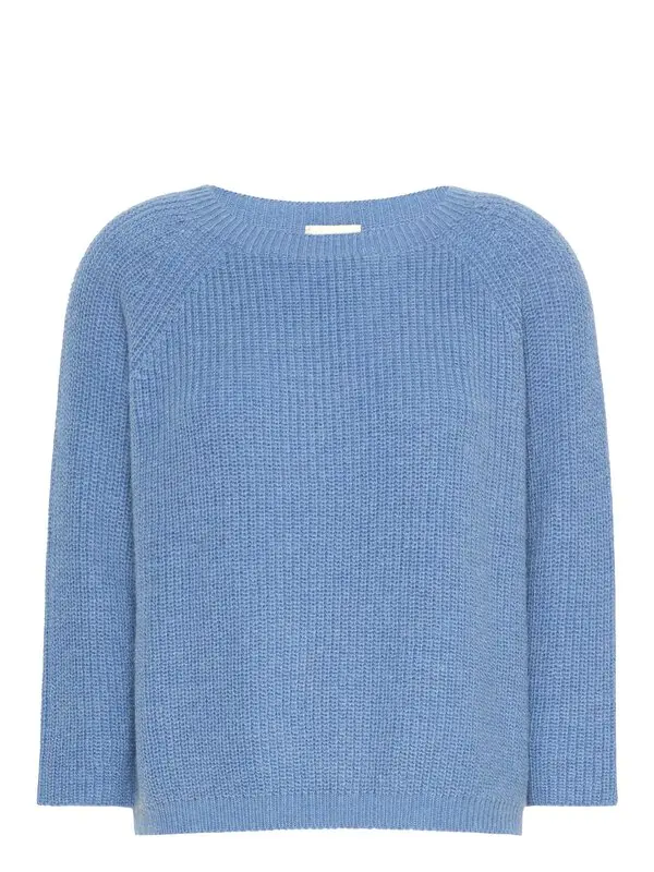 Max Mara Ribbed Round Neck Sweater - Turquoise