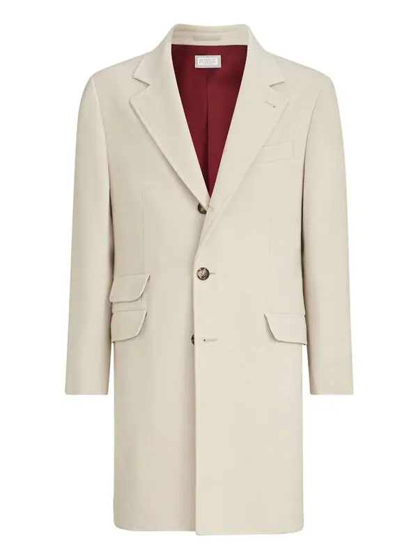 Brunello Cucinelli Cashmere Water-resistant Coat - Yellow