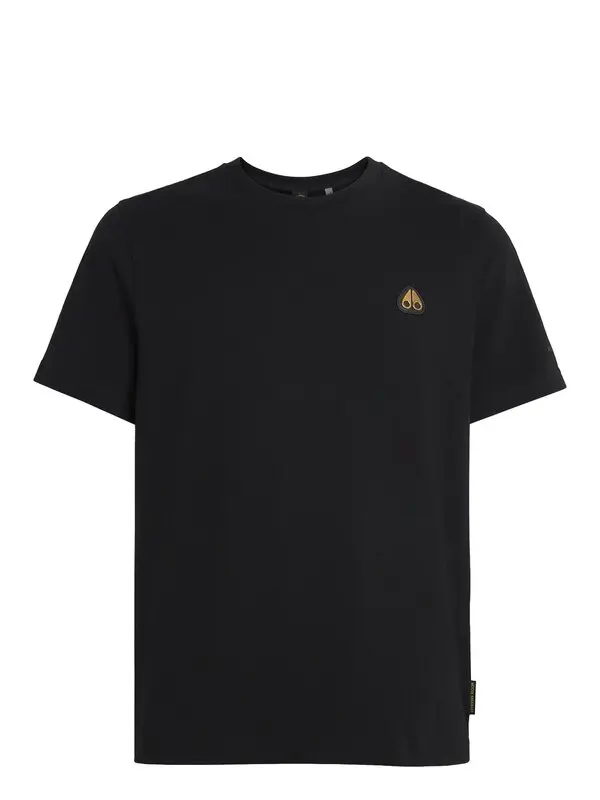 Moose Knuckles Cotton Logo T-shirt - Black