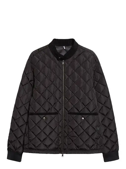 Moncler Eclat Quilted Bomber Jacket - Black