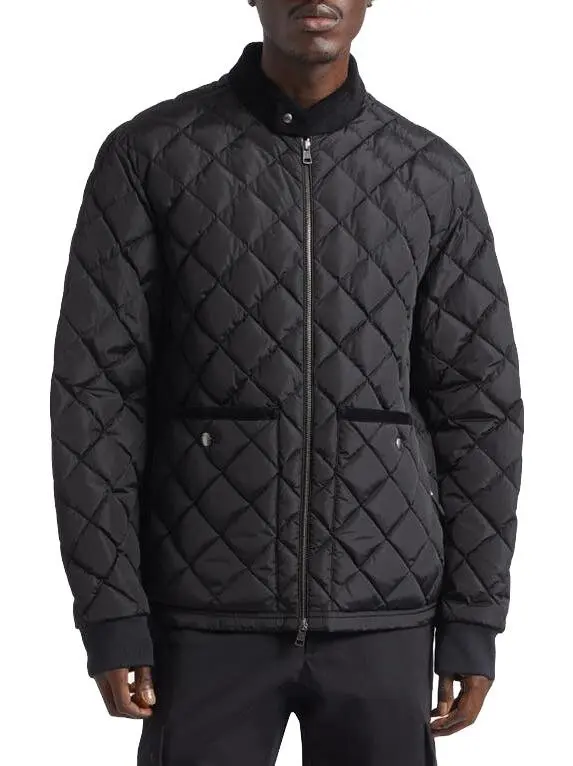 Moncler Eclat Quilted Bomber Jacket - Black