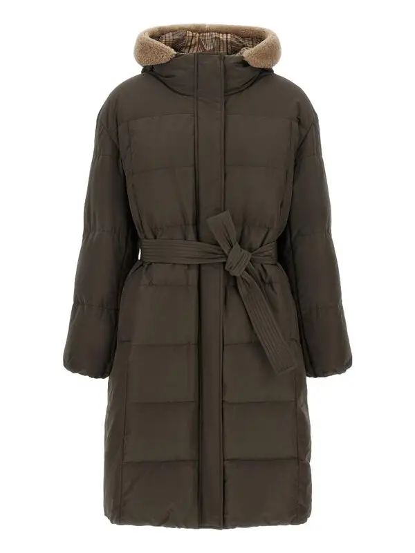 Brunello Cucinelli Long Down Padded Jacket - Multicolor