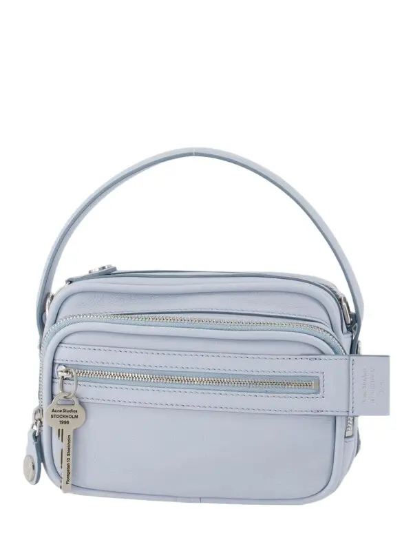 Acne Studios Leather Crossbody Bag With Key Charm - Multicolor