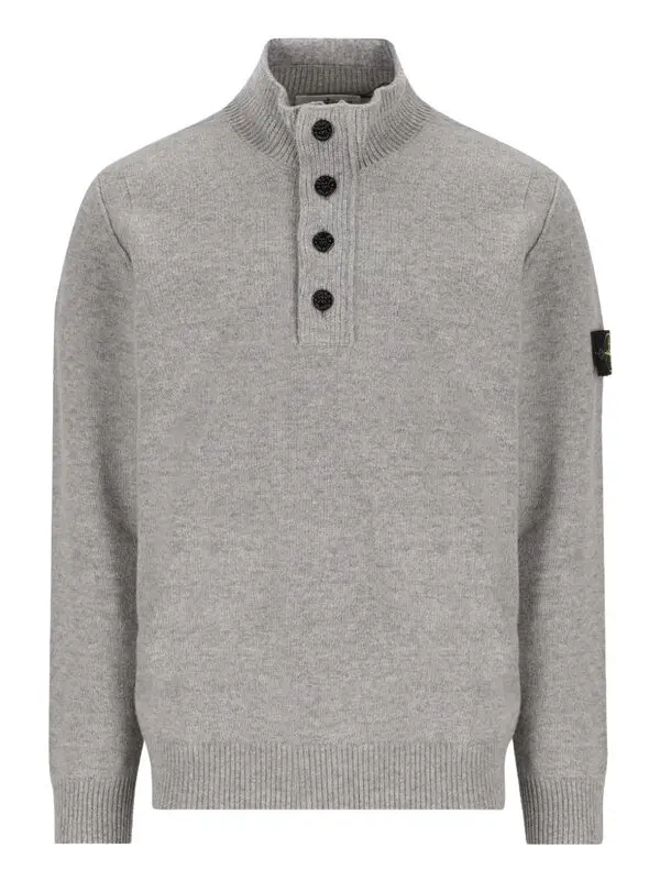 Stone Island Wool Turtle-neck Sweater - Multicolor