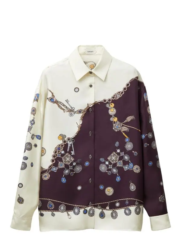 Versace Printed Silk Shirt - Multicolor