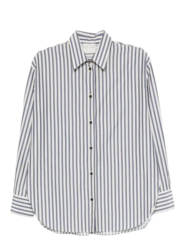 FORTE_FORTE Striped Cotton Blend Shirt - Multicolor