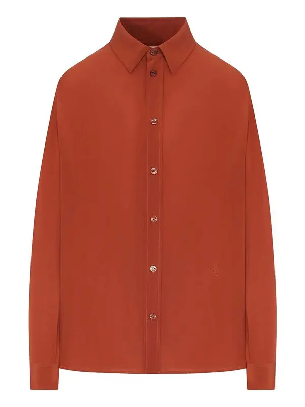 Saint Laurent Silk Shirt - Red