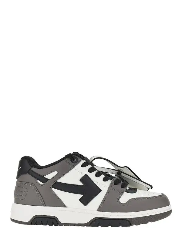 Off-White Out Of Office' Smooth Leather Sneakers - Gray