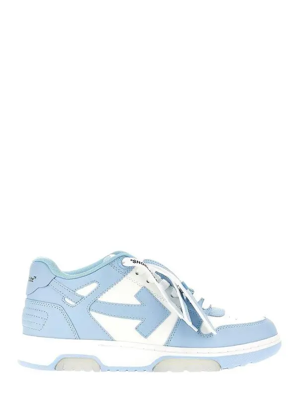 Off-White Out Of Office" Smooth Leather Sneakers - Blue