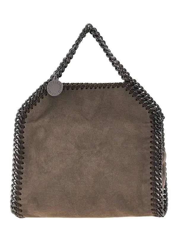 Stella McCartney Alter Suede Tiny Falabella Bag - Gray