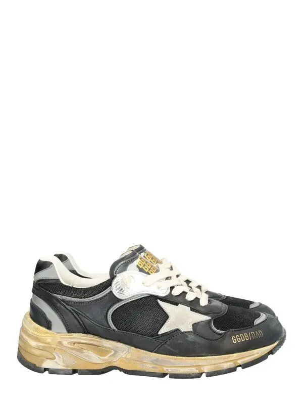 GOLDEN GOOSE Dad-star Leather And Mesh Running Sneakers - Black