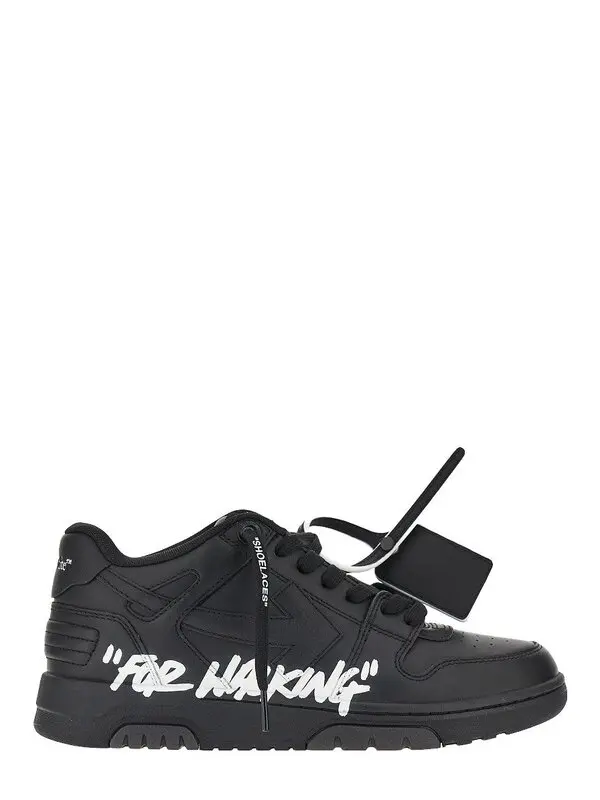 Off-White Out Of Office" Leather Sneakers - Black