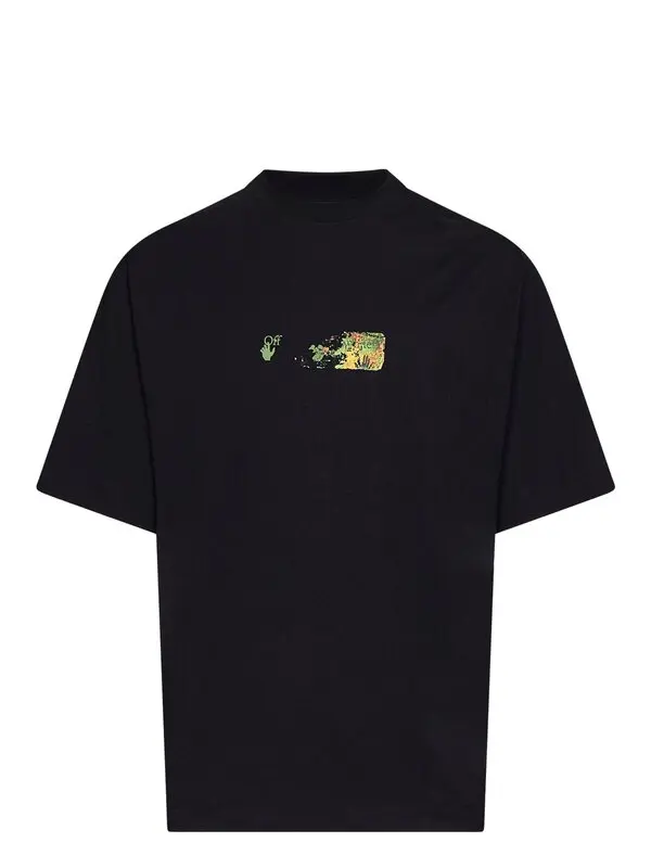 Off-White Black Cotton Jersey Spices Arrow Skate T-shirt - Multicolor