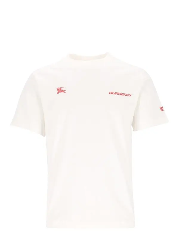 Burberry London Map Cotton T-shirt - White